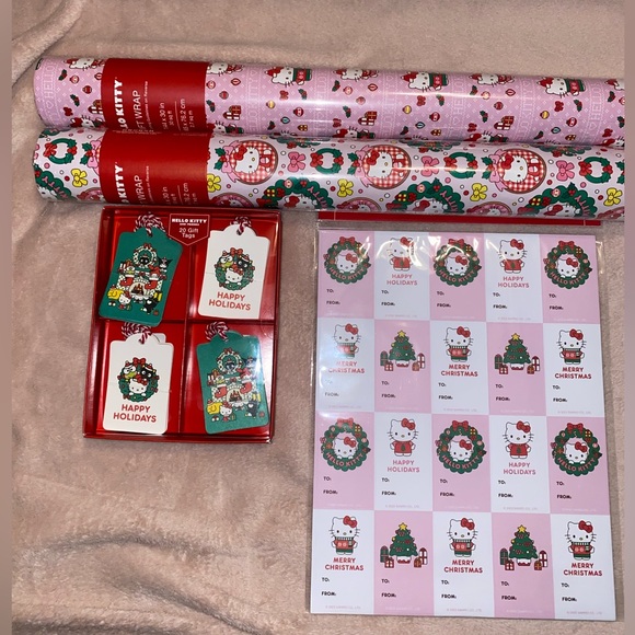 Hello Kitty | Party Supplies | Hello Kitty Gift Wrap Set | Poshmark